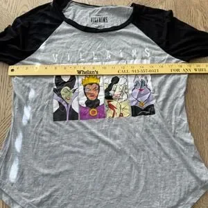 Disney | Tops | Disney Villains Raglan T Shirt Womens Large Maleficent ...